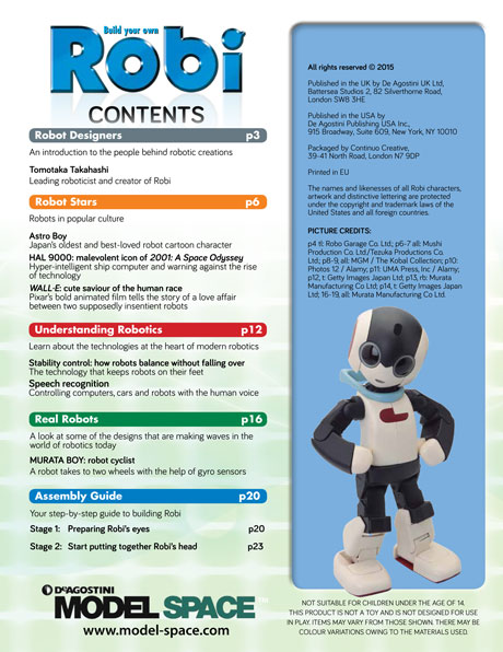 Build your own Robi Robot | De Agostini | ModelSpace